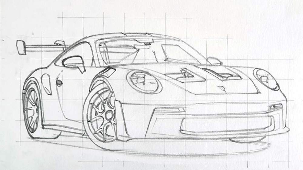 Draw a Porsche 911 GT3 RS Like a Pro: Easy Tutorial for Beginners